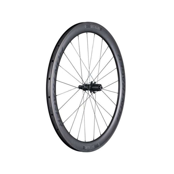 Rear wheel in Carbon Bontrager Aeolus Pro 5 TLR Black-Grey